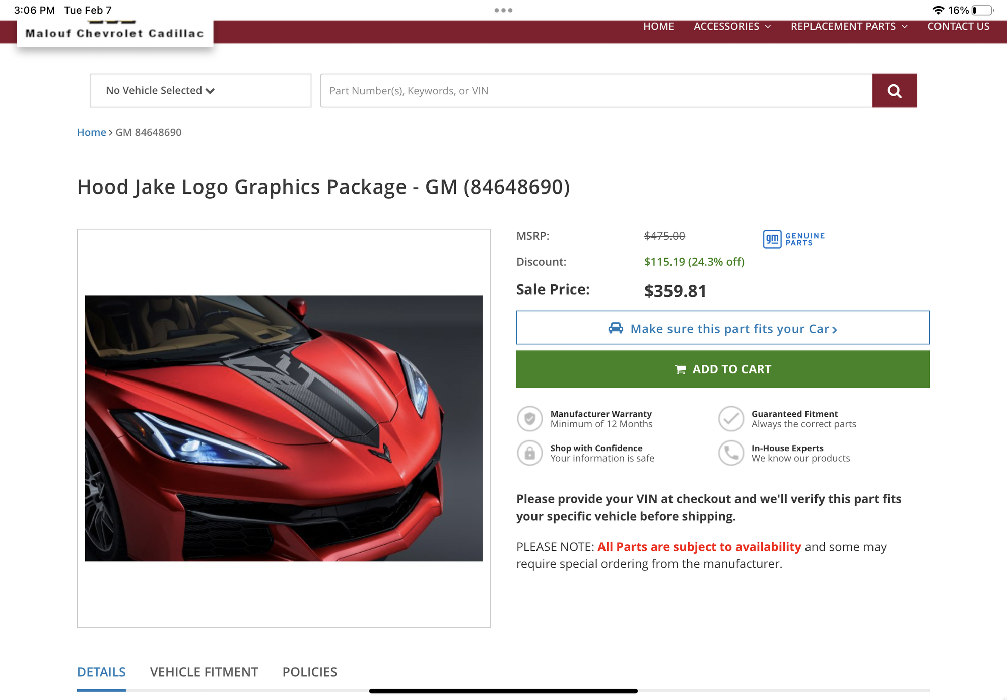 FS (For Sale) New Jake decal - CorvetteForum - Chevrolet Corvette Forum ...