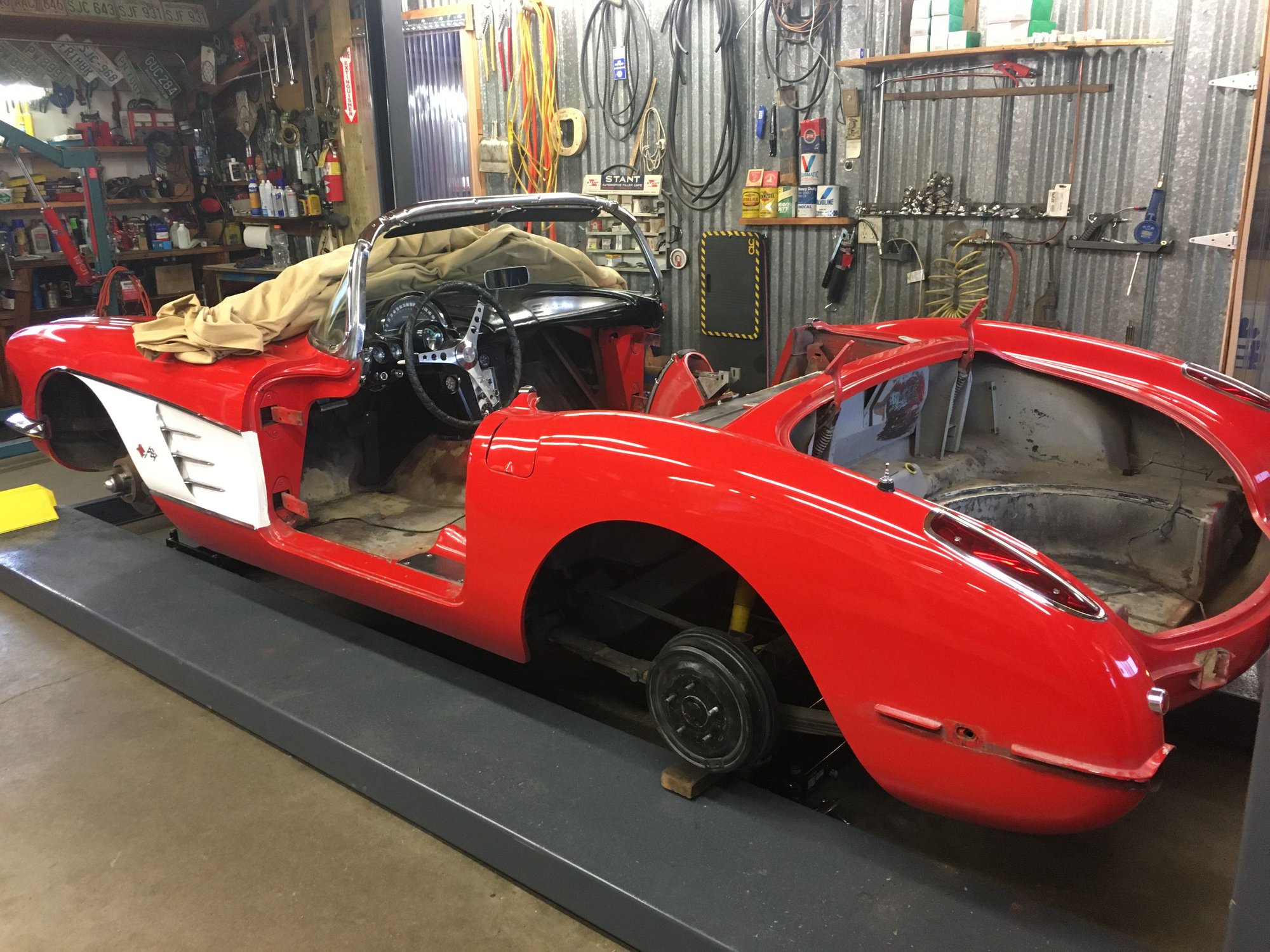 C1 Finally started the frame replacement. - CorvetteForum - Chevrolet ...