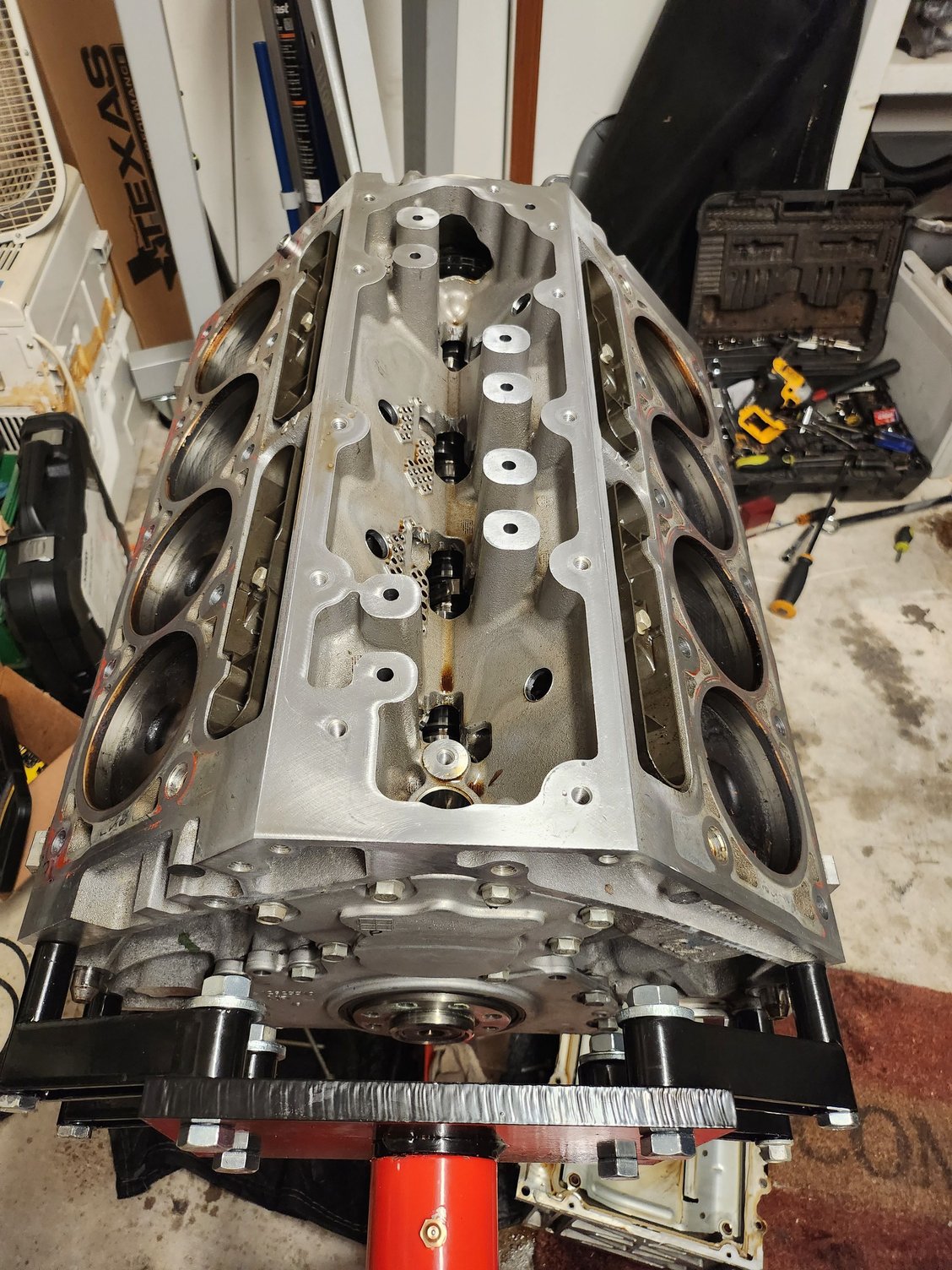 Look at the factory burr job on a 78,000 lt2 grand sport lt1 block ...