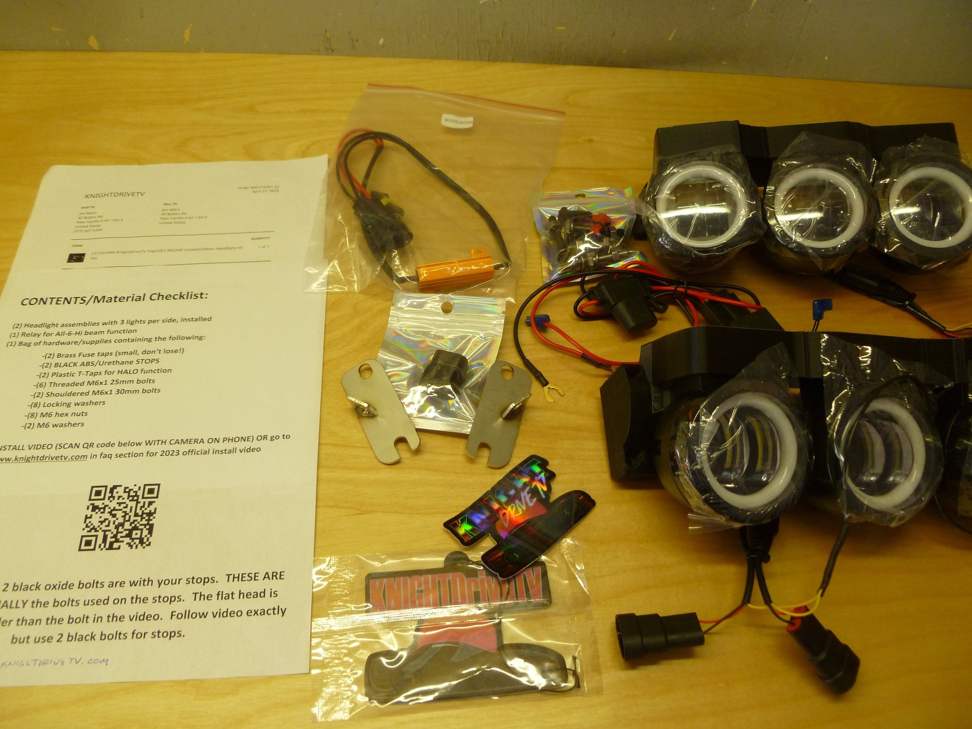 FS (For Sale) Knight Drive TV - Tripled's Round Headlight Kit - C5 ...