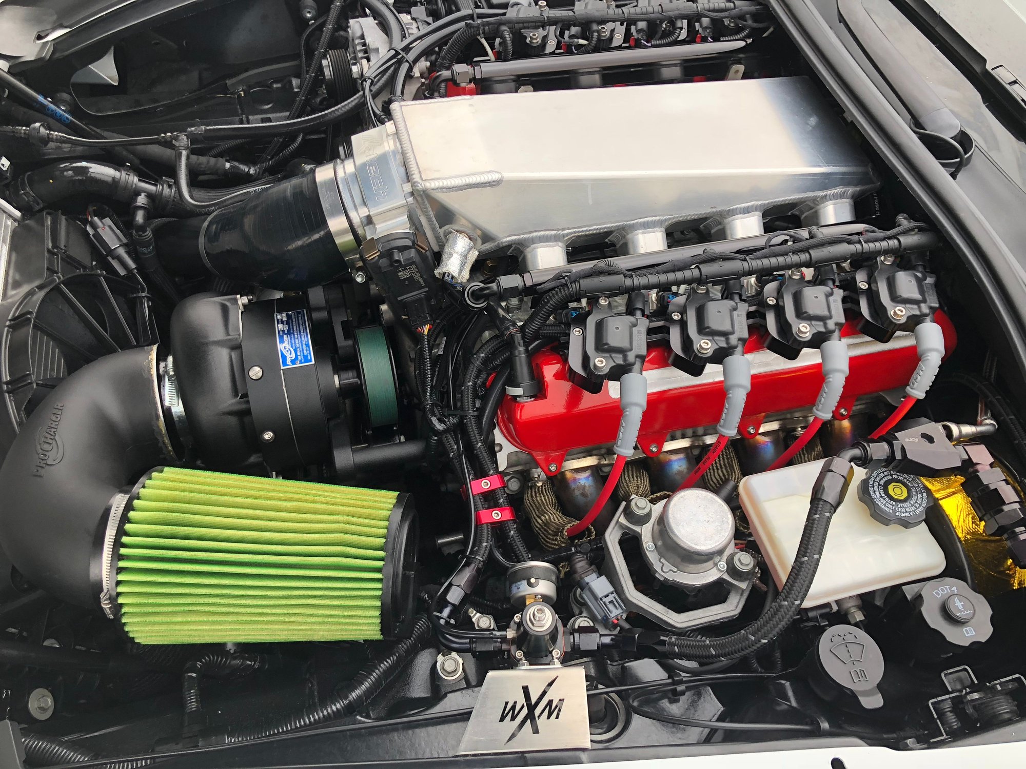 Some pics of my new Katech coil relocation + powder coated red valve ...