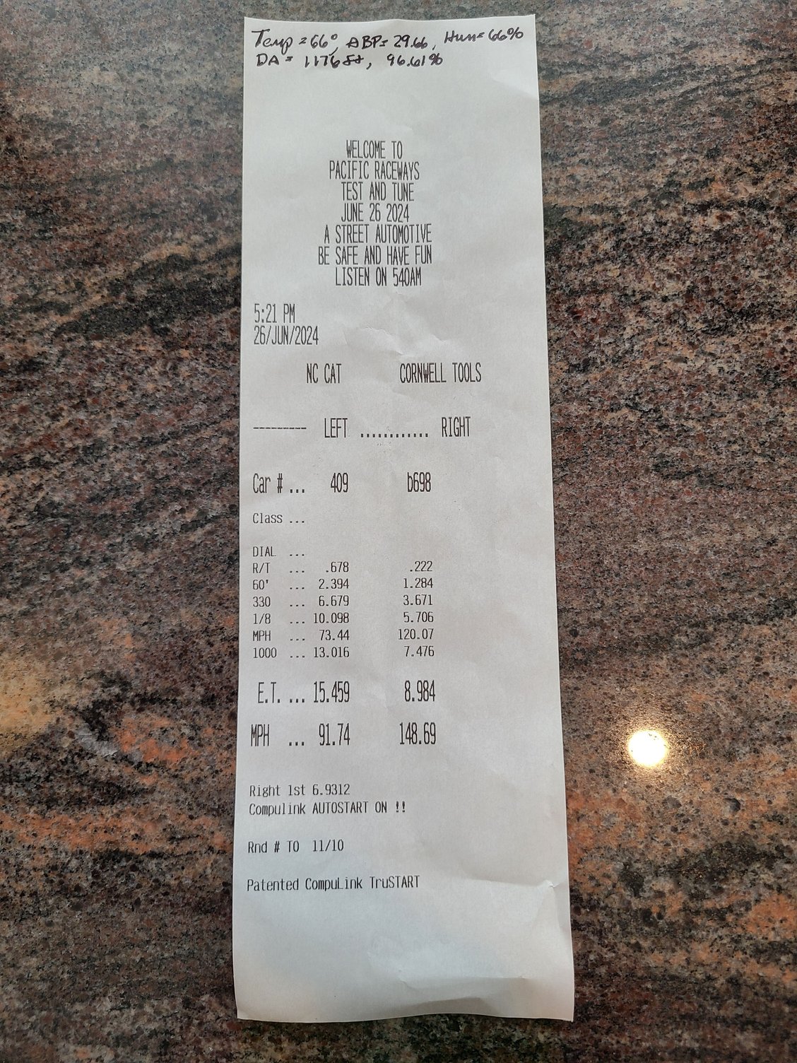 New personal best quarter mile BBC tri-power w/cast iron exhaust ...