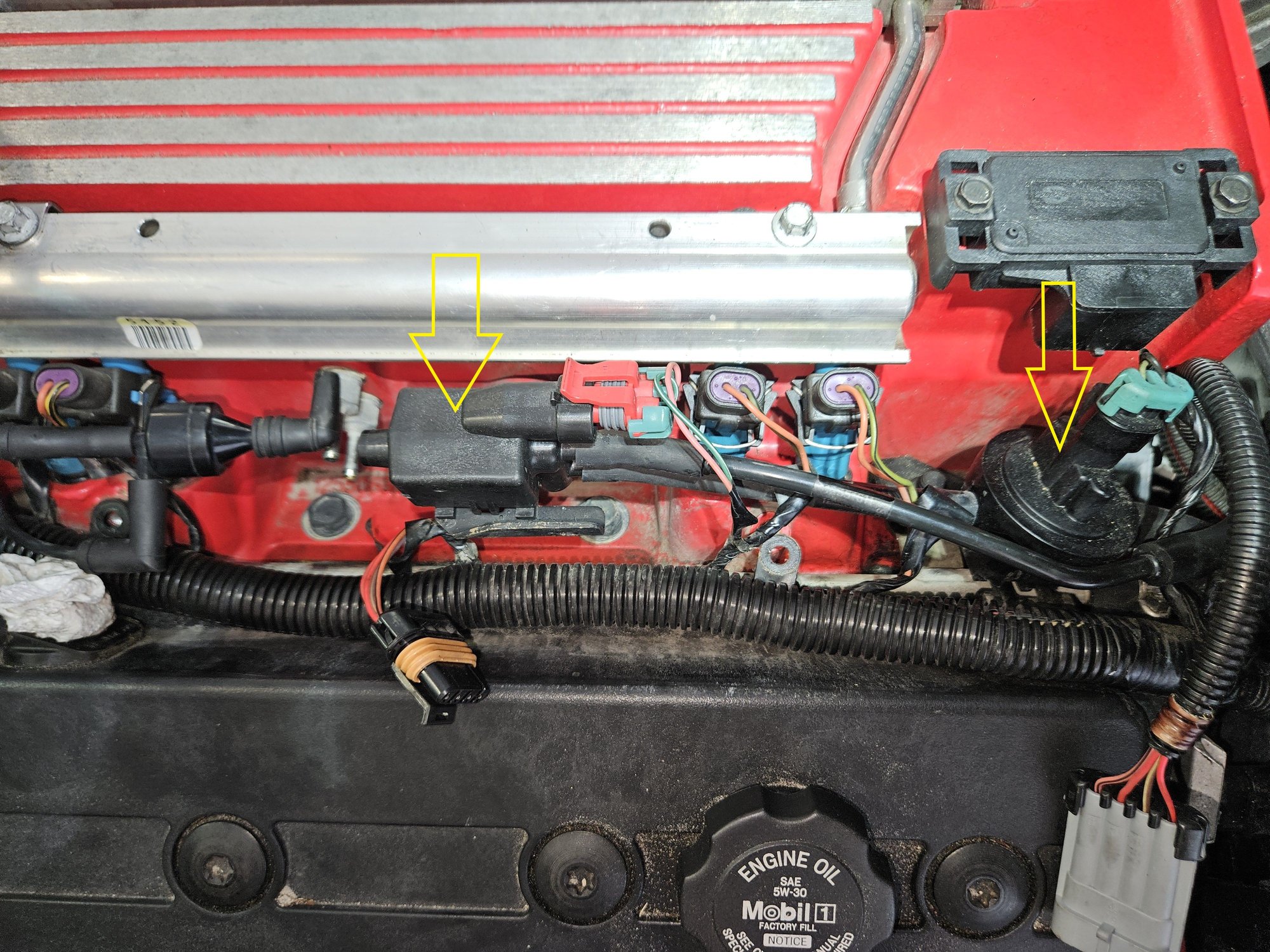 95 LT1 Fuel Vapor Canister & Purge Solenoid to Throttle Body Vacuum ...