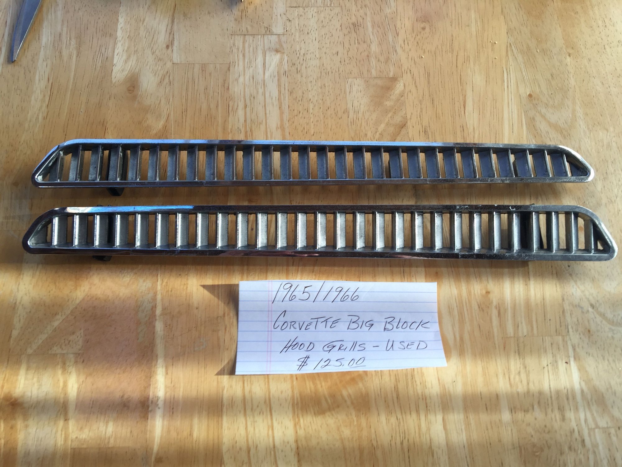 FS (For Sale) 1965-1966 Big Block Hood Vents - Used - CorvetteForum ...