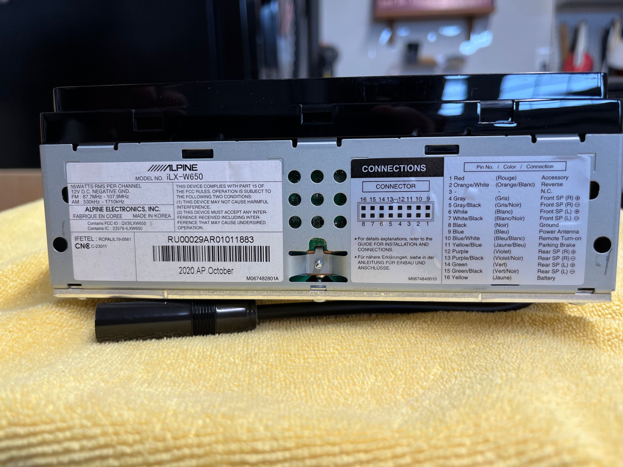 FS (For Sale) Alpine iLX-W650 Radio Head Unit with PAC RP5-GM11 Install ...