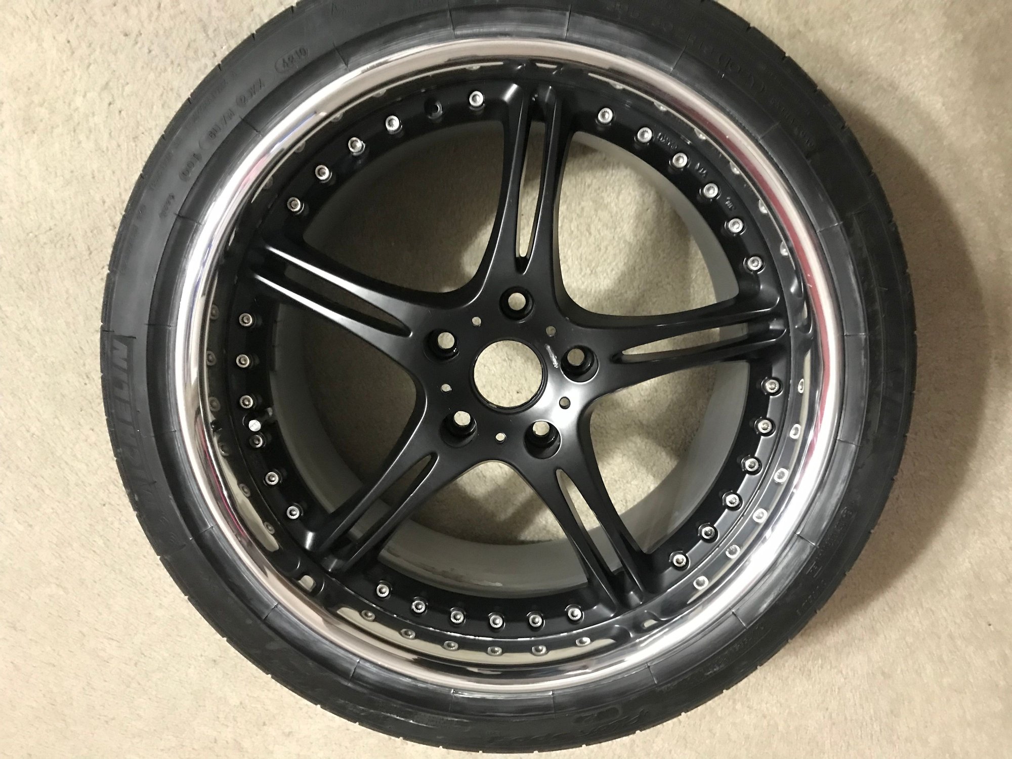FS (For Sale) FS/FT : SSR GT3 3 Piece Wheels (18/19) Black face ...