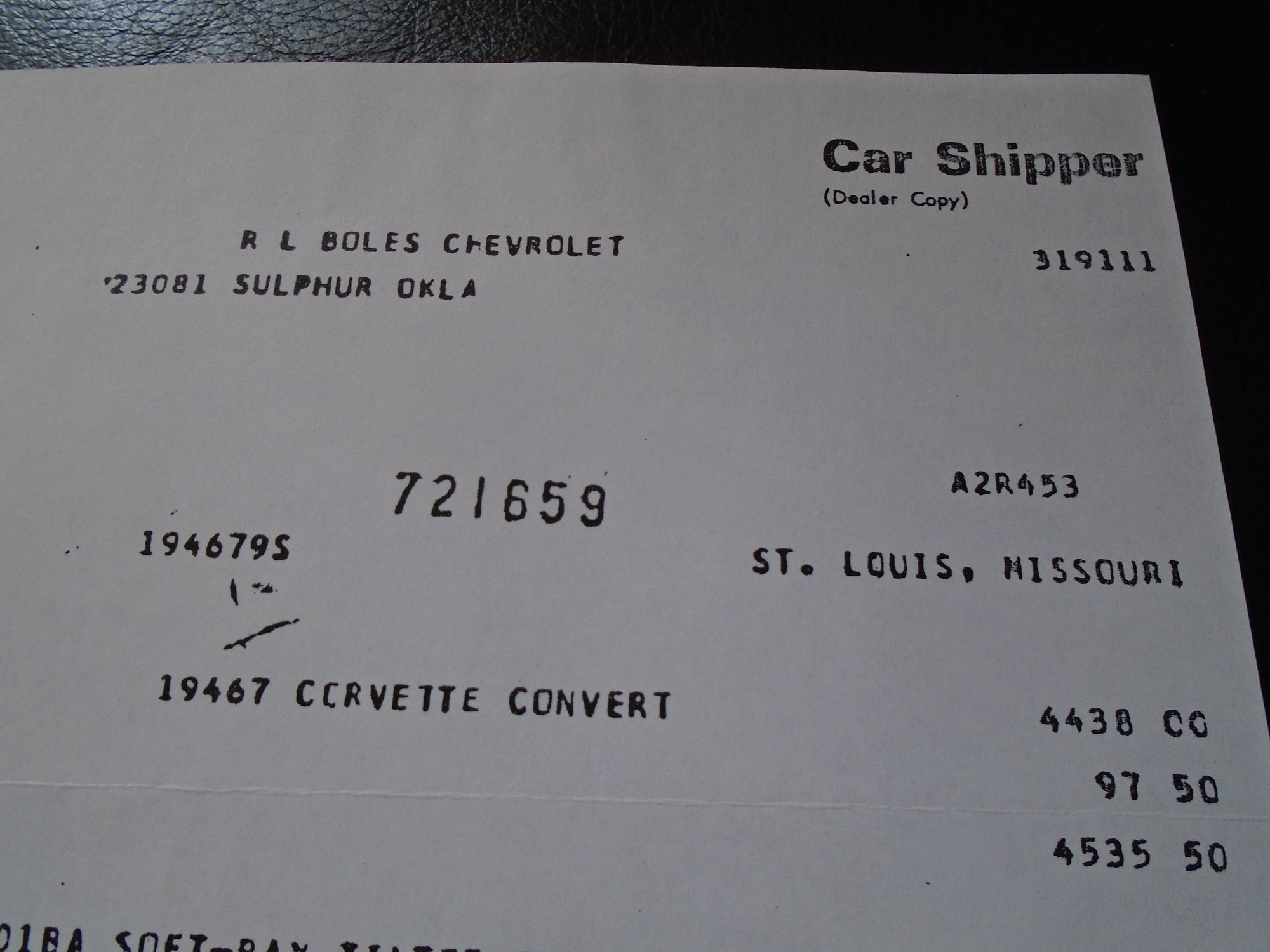 Window sticker copy for 1969 194679S721659 - CorvetteForum - Chevrolet ...