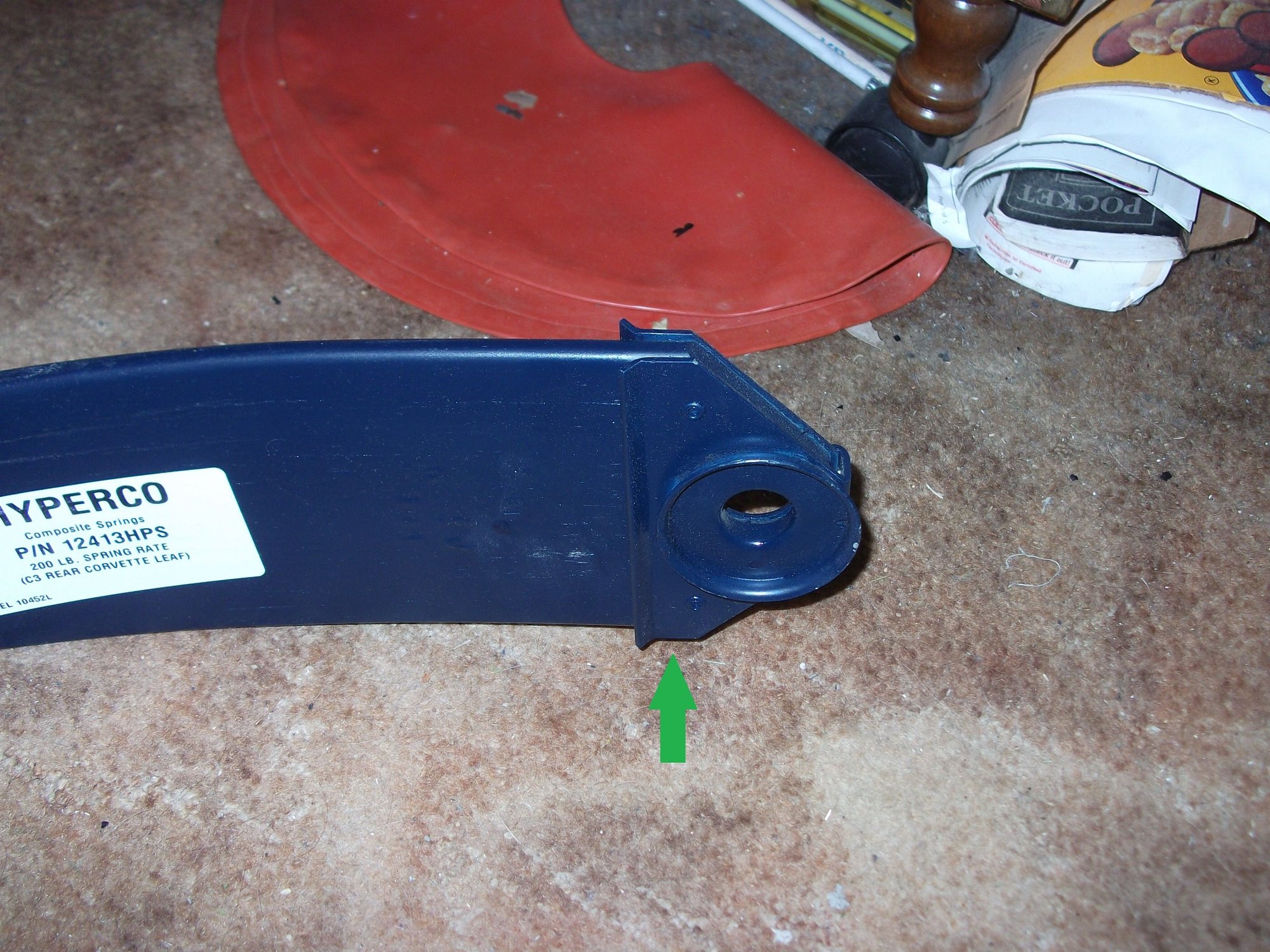 How do I jack up my fiberglass rear spring for installation ...