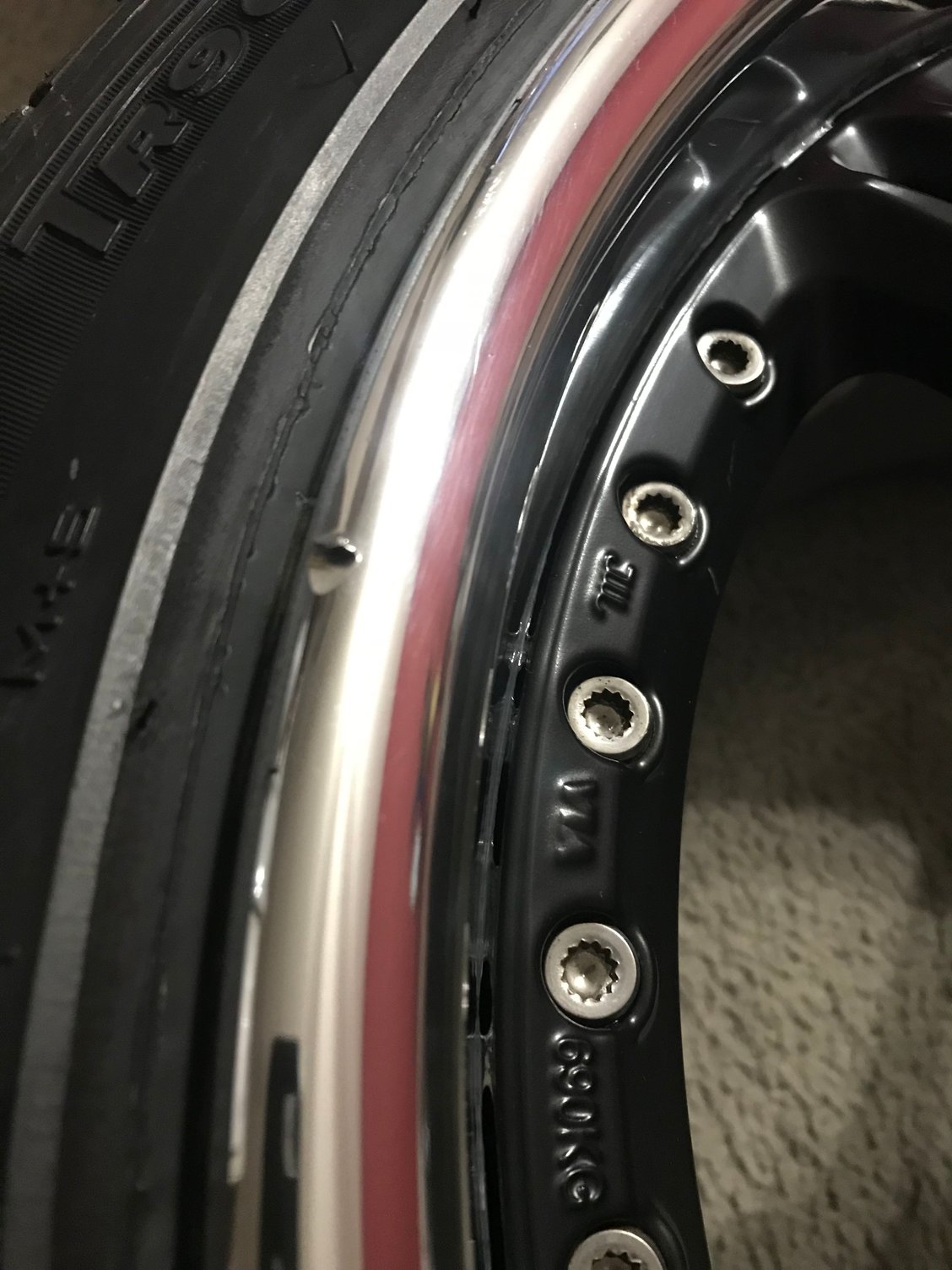 FS (For Sale) FS/FT : SSR GT3 3 Piece Wheels (18/19) Black face ...