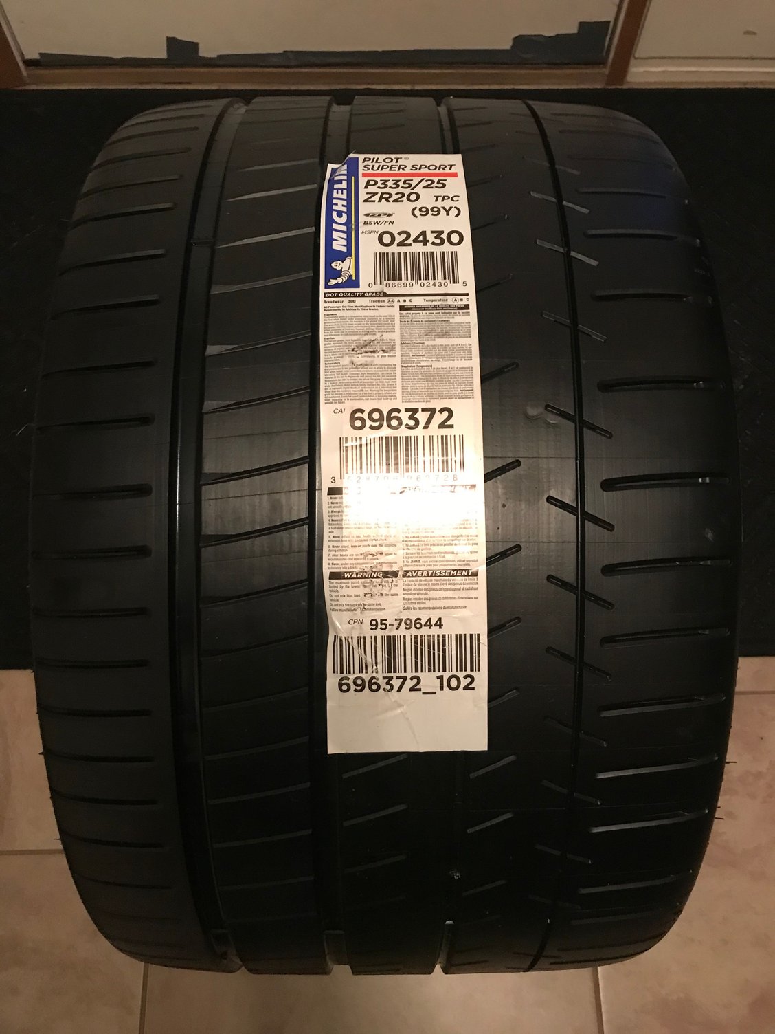 WTB (Want To Buy) MPSS 335/25/20 OEM rear tire - CorvetteForum ...