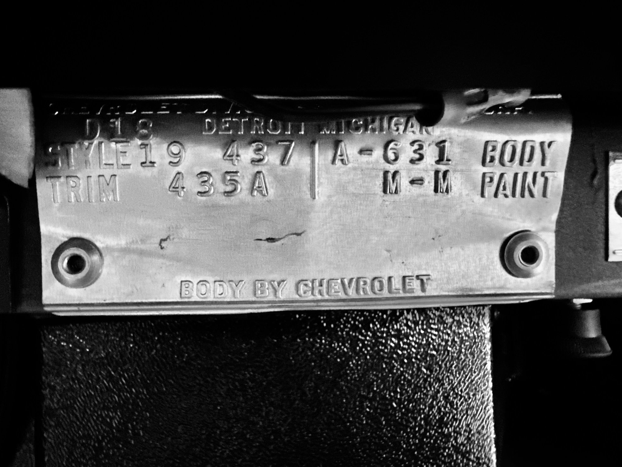 C2 ’65 data plate - CorvetteForum - Chevrolet Corvette Forum Discussion