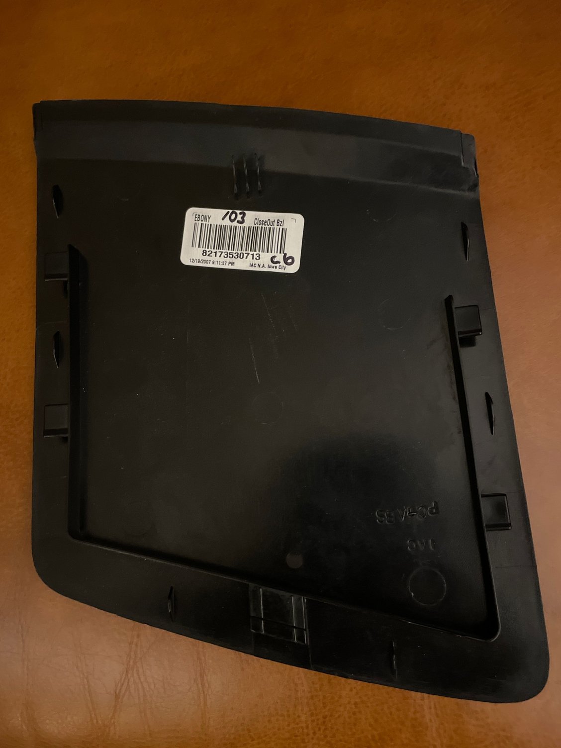 Hud Delete Plate Part Number/measurements - CorvetteForum - Chevrolet ...