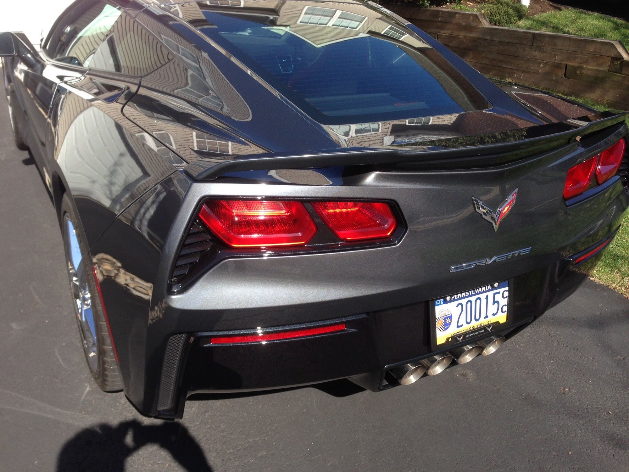 C7 Base StingRay Black High Wing Spoiler (pics) - CorvetteForum ...