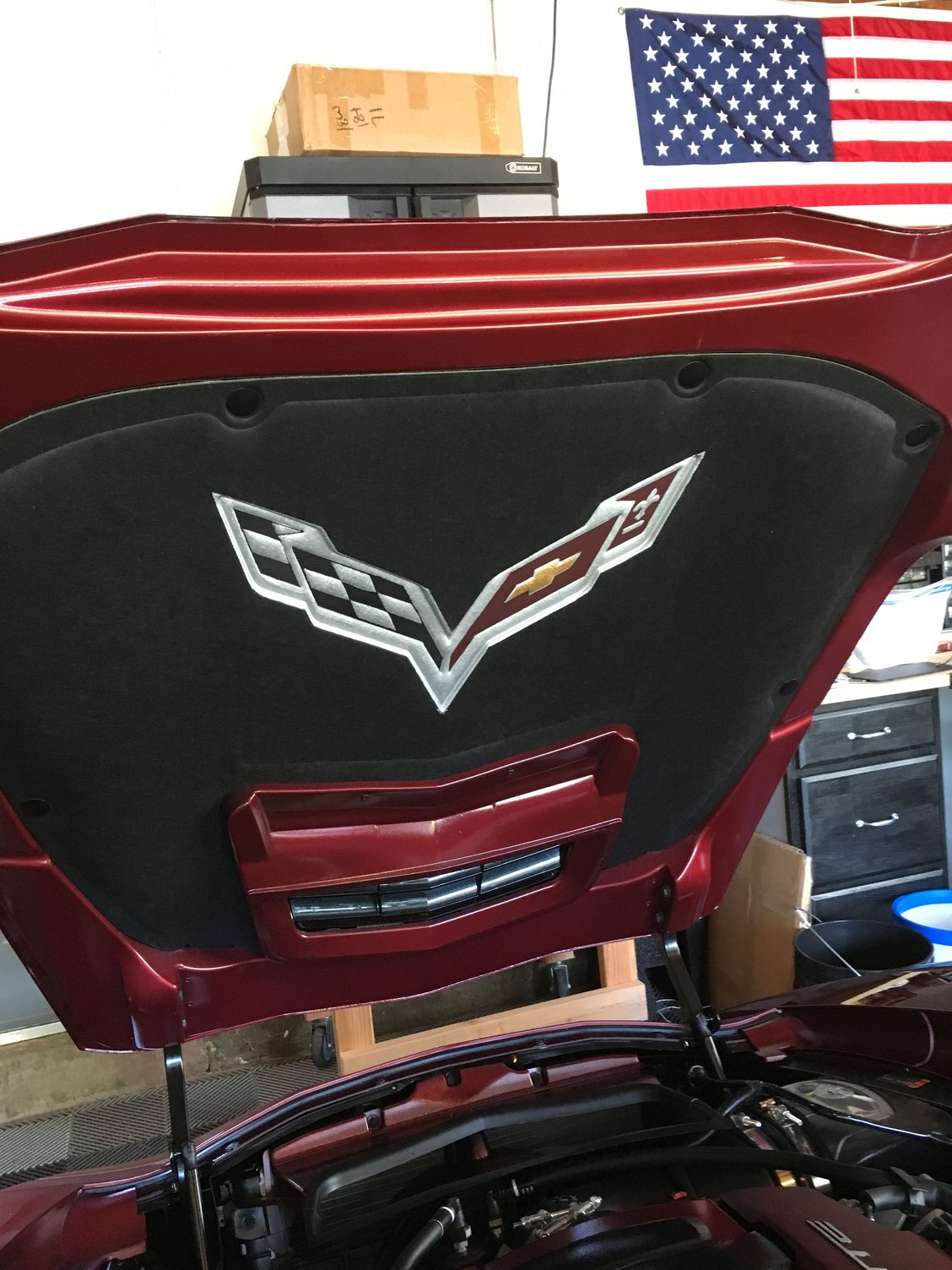 Installed my improved hood liner - CorvetteForum - Chevrolet Corvette ...