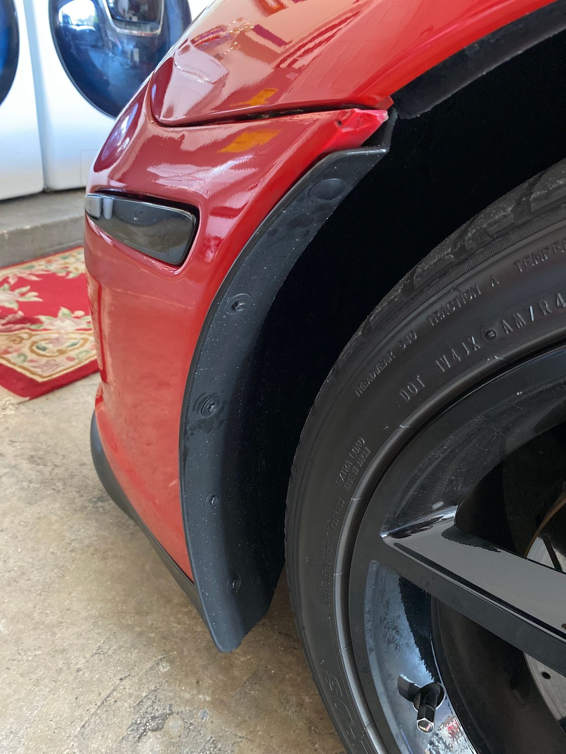 Will widebody front fender splash guards work on a base bumper ...