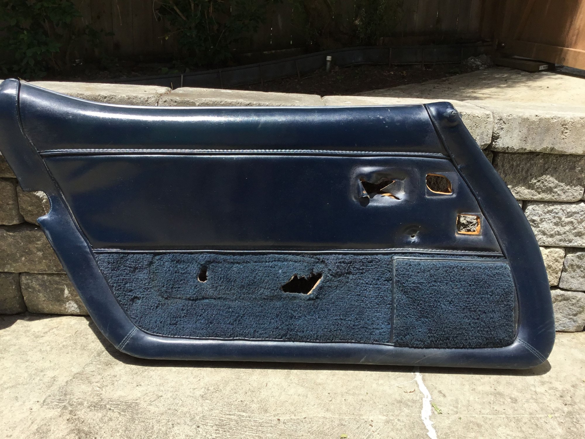 FS (For Sale) 1978-1982 Corvette LH & RH Interior Door Panels Dark Blue ...