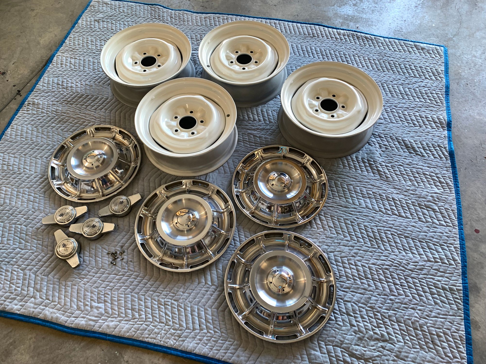 FS (For Sale) 1960 C1 white/frost blue, 327 4spd - CorvetteForum ...