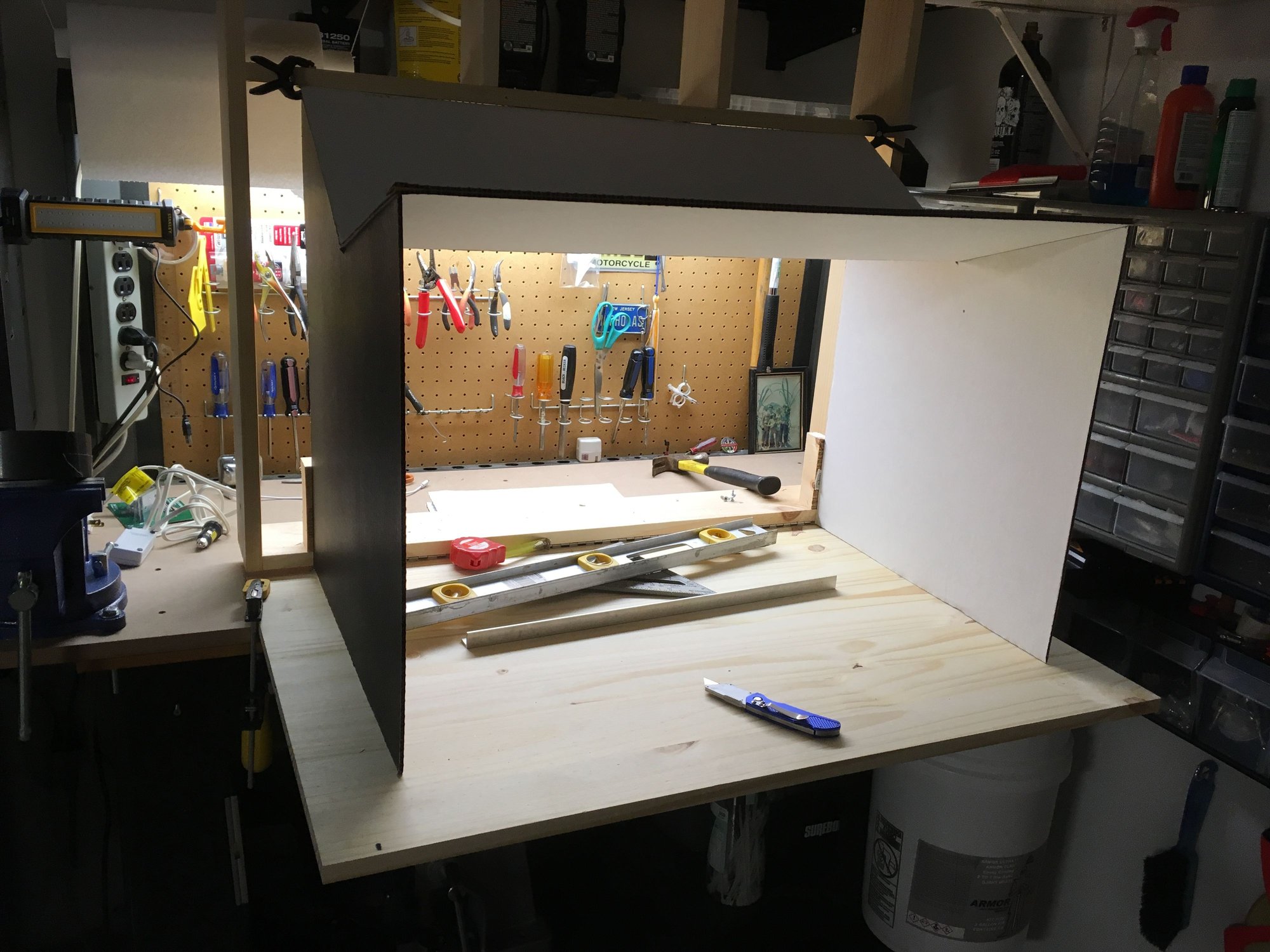 Small Part Fold Away Garage Paint Booth Project - CorvetteForum ...