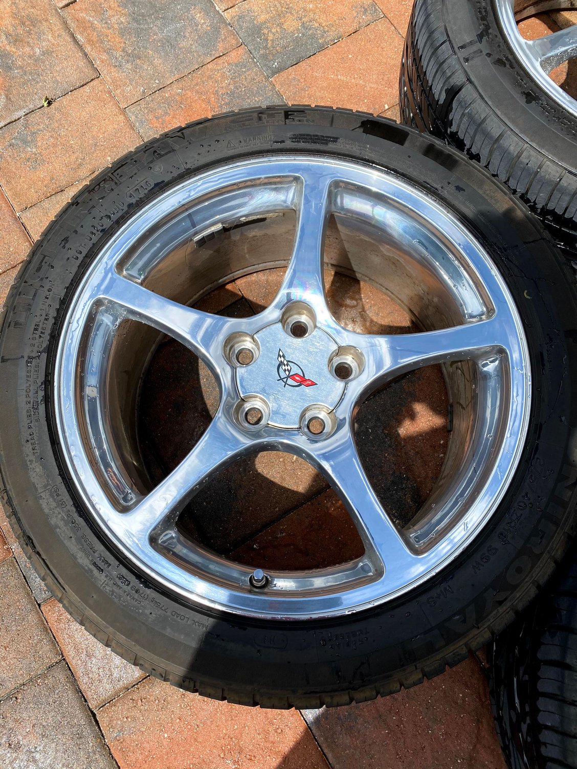 FS (For Sale) C5 polished OEM wheels and tires - CorvetteForum ...