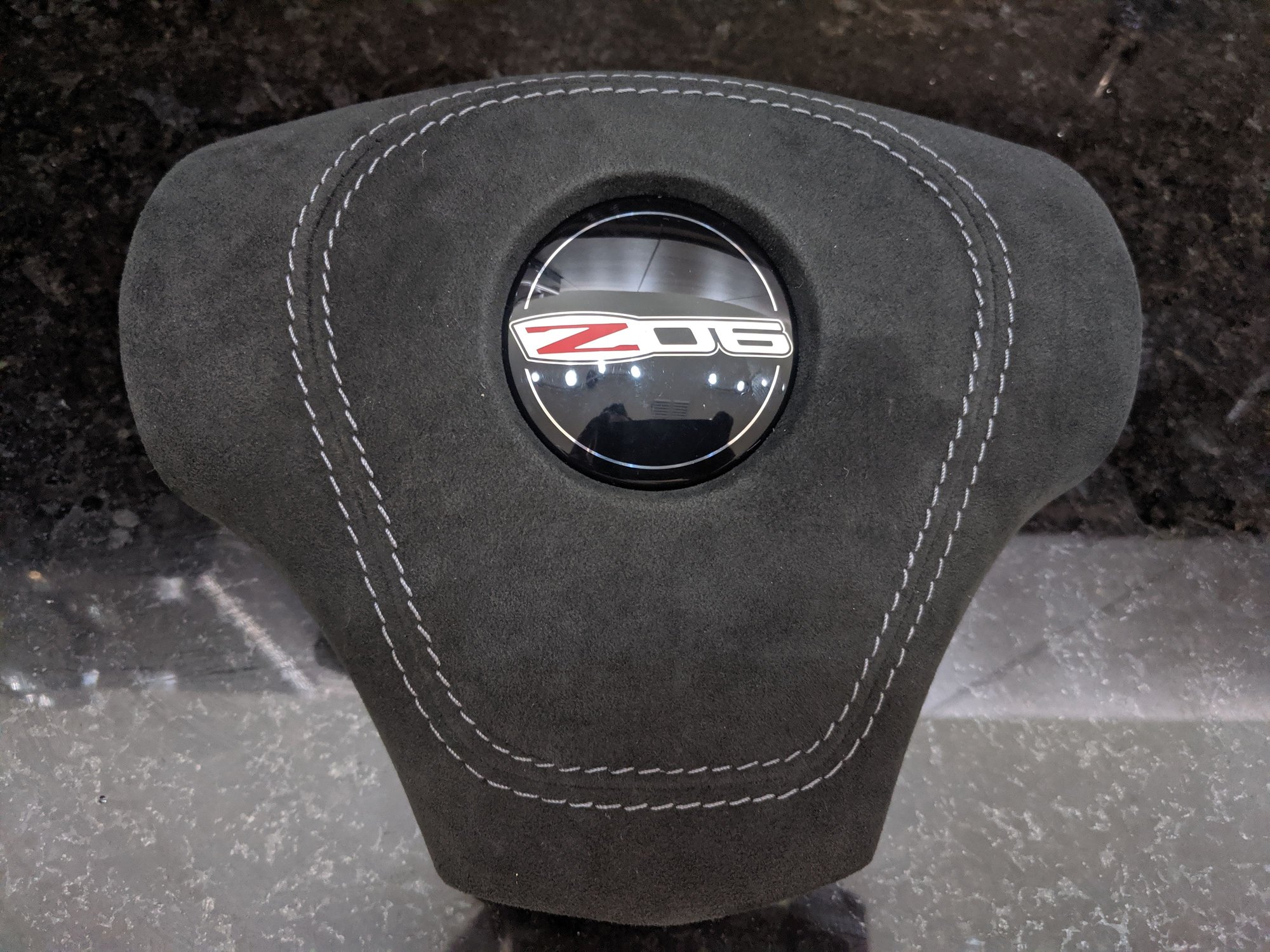 Got my RFE Design alcantara airbag cover - CorvetteForum - Chevrolet ...