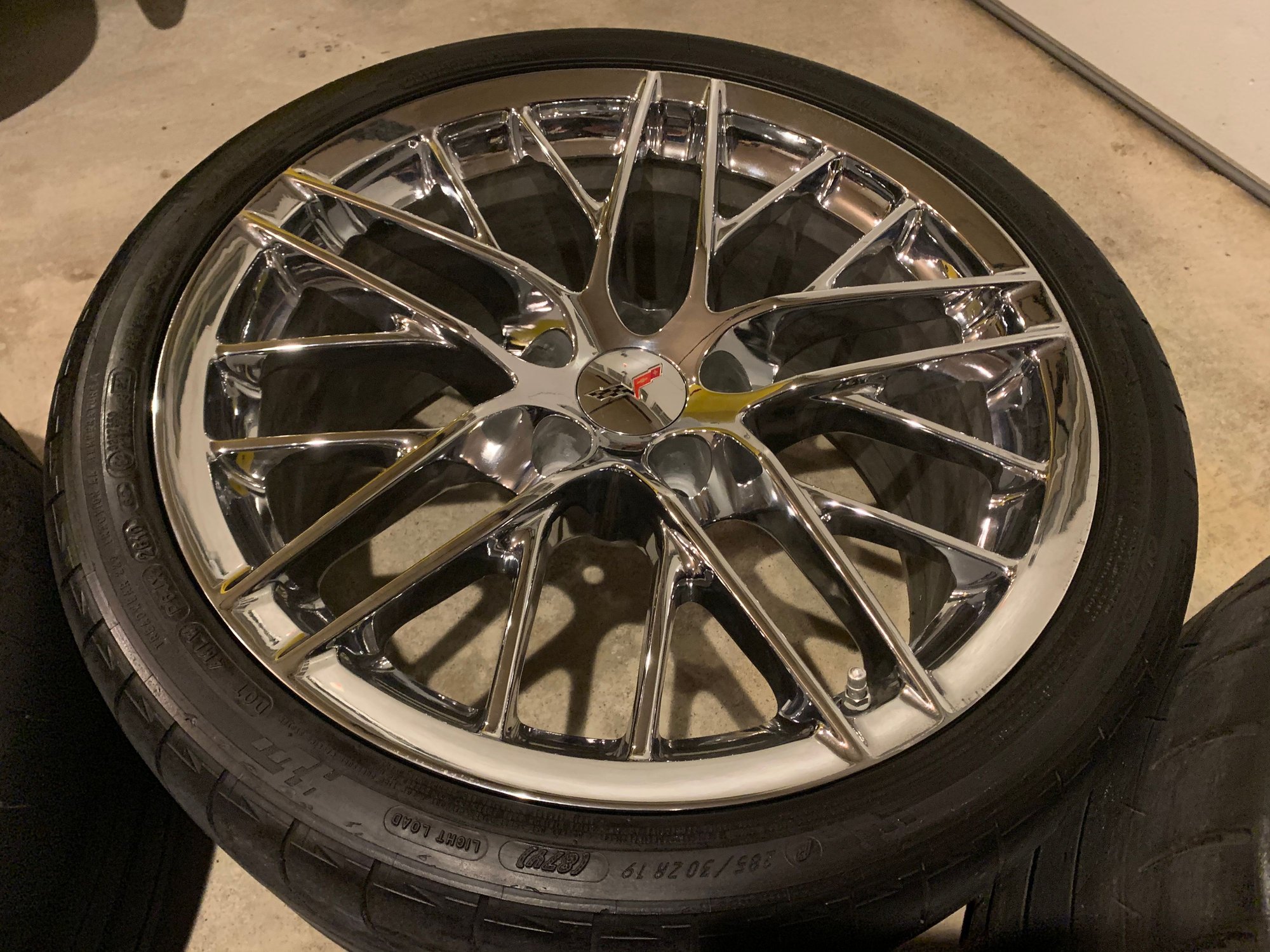FS (For Sale) OEM ZR1 Chrome Wheels - Complete Package with Tires and ...