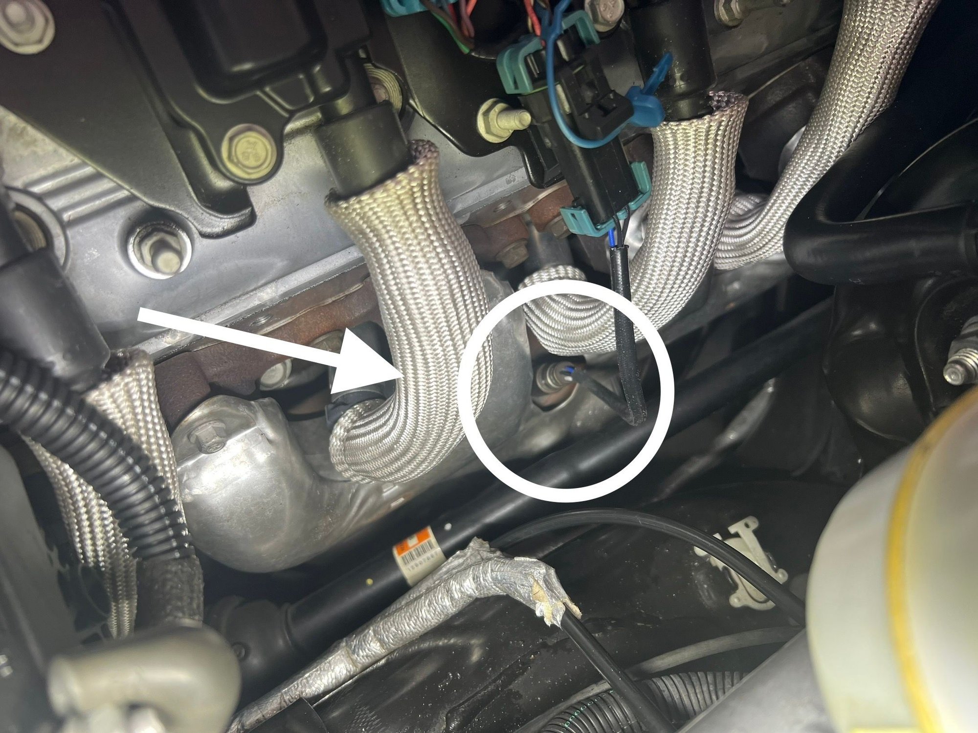 Picture of drivers side O2 sensors? - CorvetteForum - Chevrolet ...