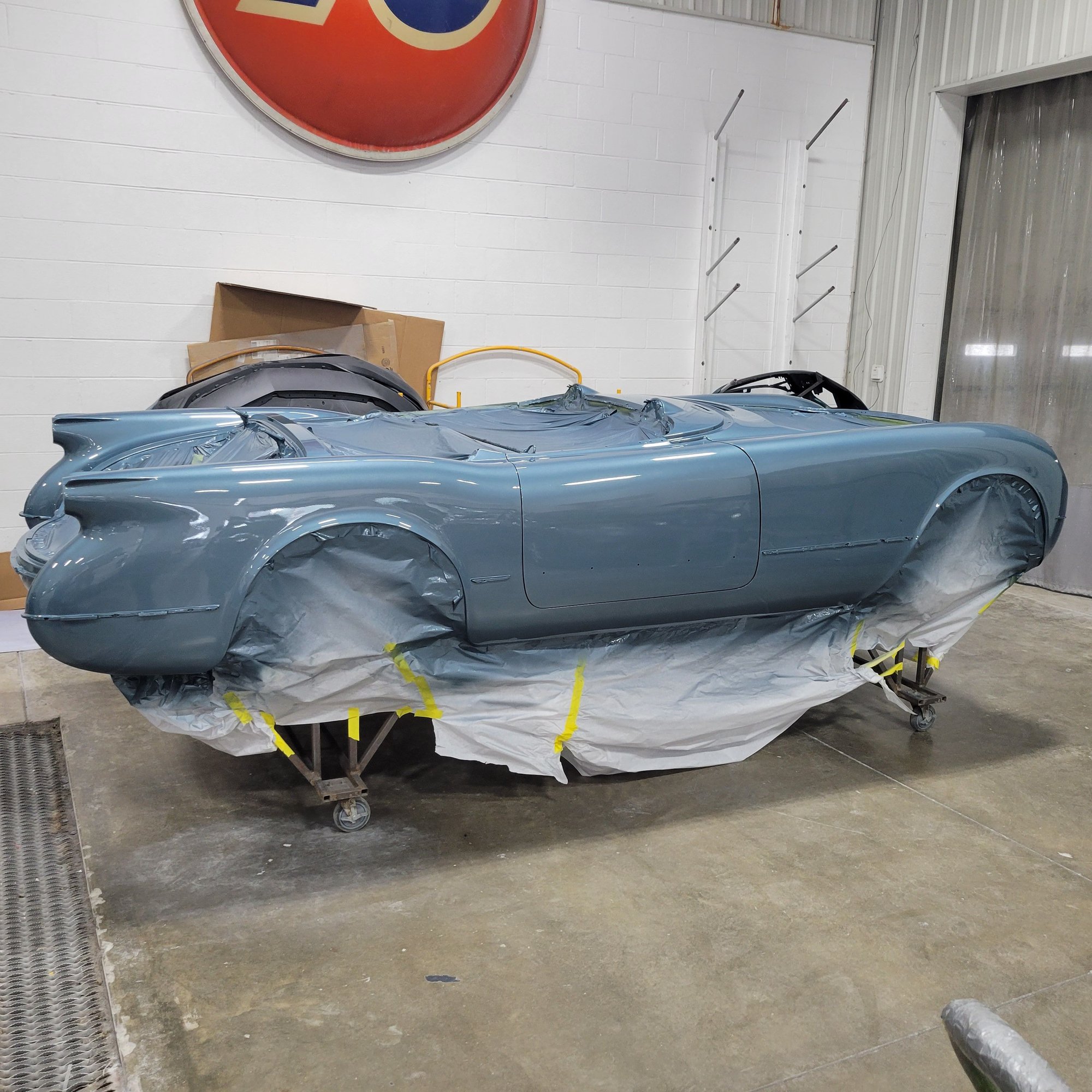 C1 Pennant Blue 54 - Second one - fresh out of paint... - CorvetteForum ...