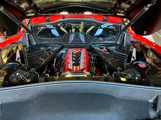 How to install carbon fiber rear engine compartment trim pieces ...