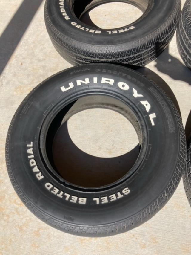 FS (For Sale) UNIROYAL STEEL BELTED RADIAL Tires 225/70R15 RWL ...