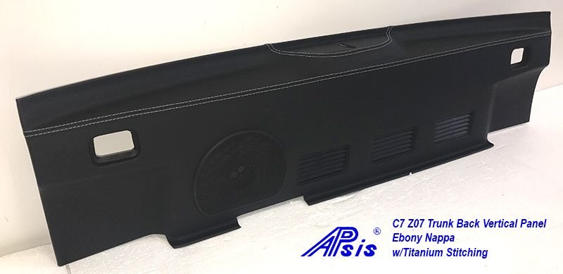 Apsis: C7 Trunk Side Panel & Back Vertical Panel in Ebony Nappa w ...