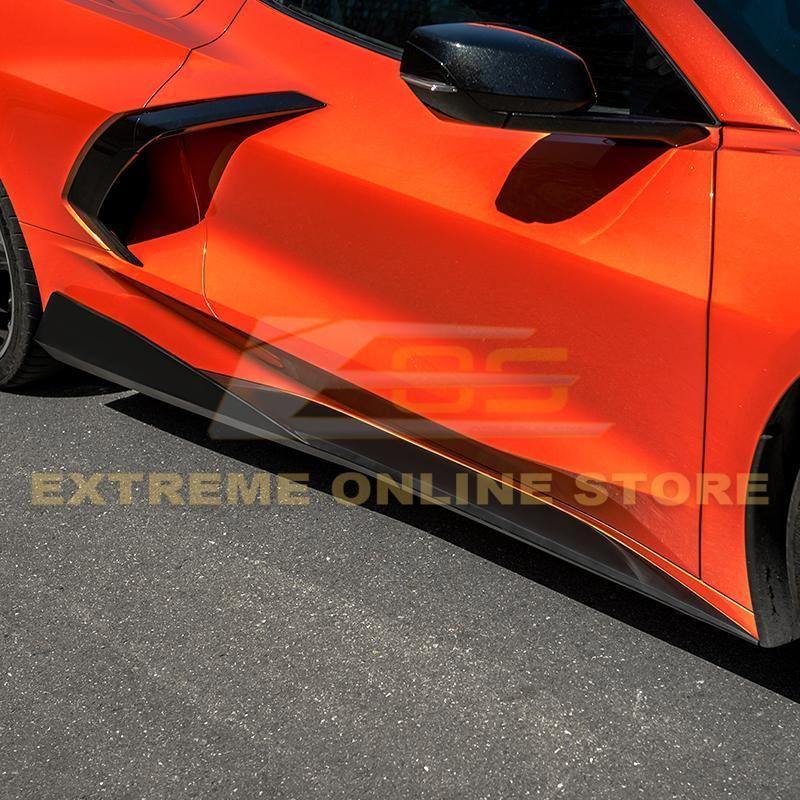 Corvette C8 5VM Front Splitter (2-Piece Version) & Side Skirts ...