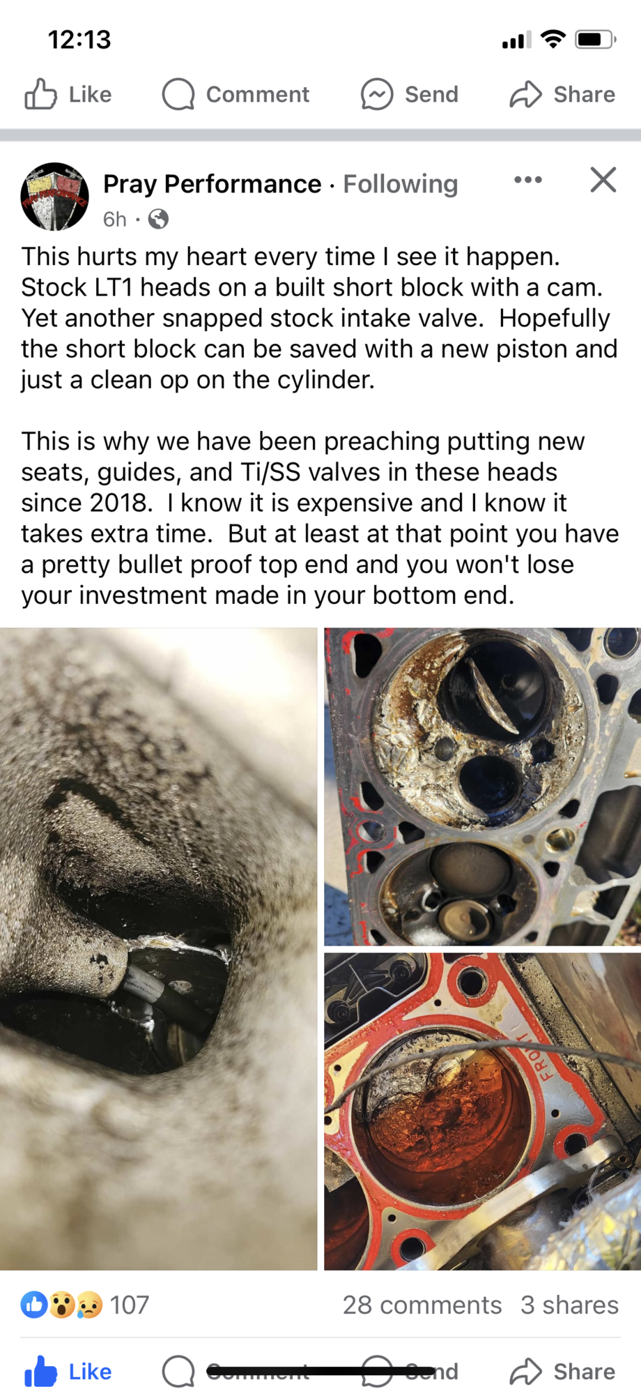 LT1 Valve drop? - CorvetteForum - Chevrolet Corvette Forum Discussion