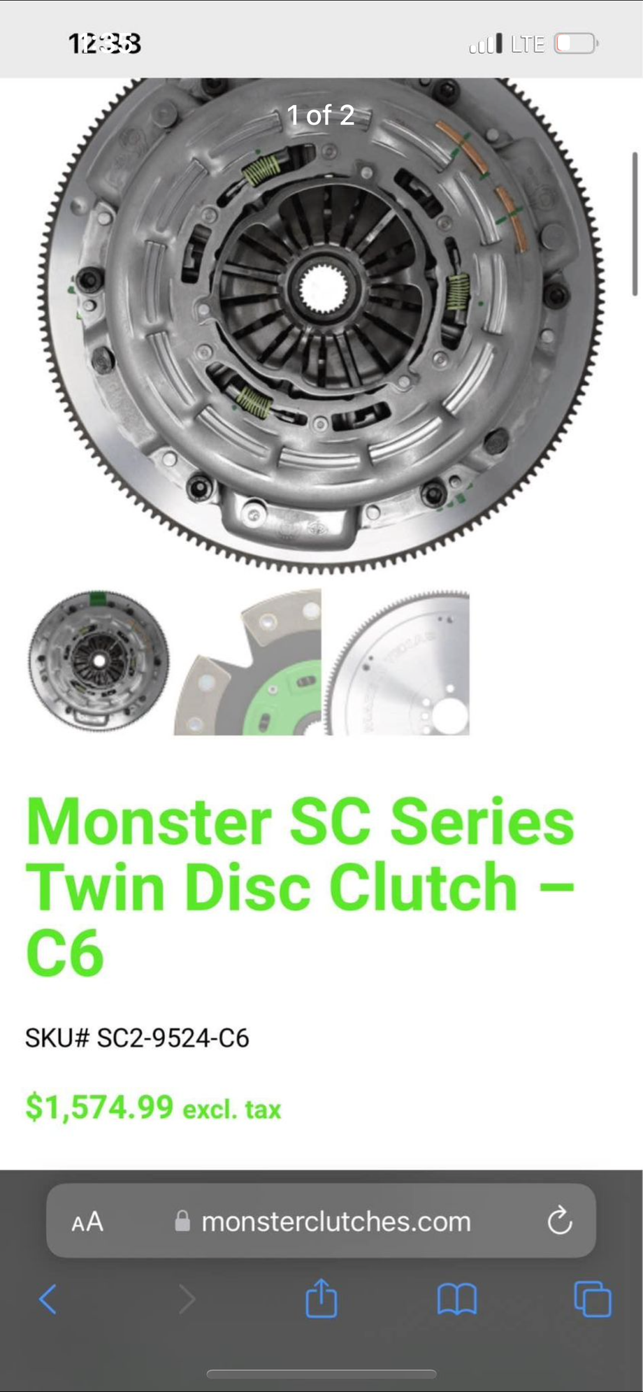 FS (For Sale) (New) Monster twin disc - CorvetteForum - Chevrolet ...