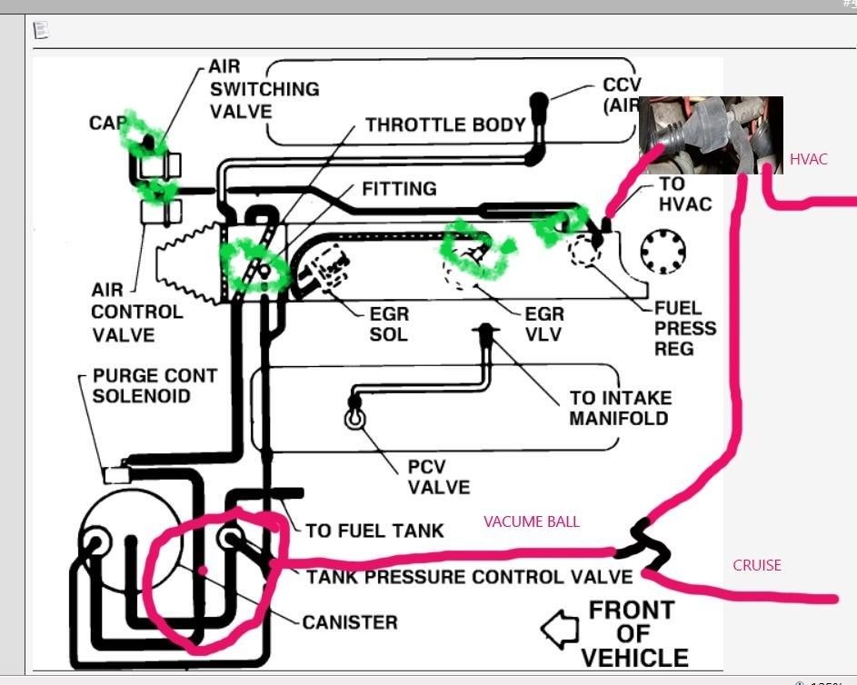 Help with vacuum routing 1985 fuel regulator, pix please ...