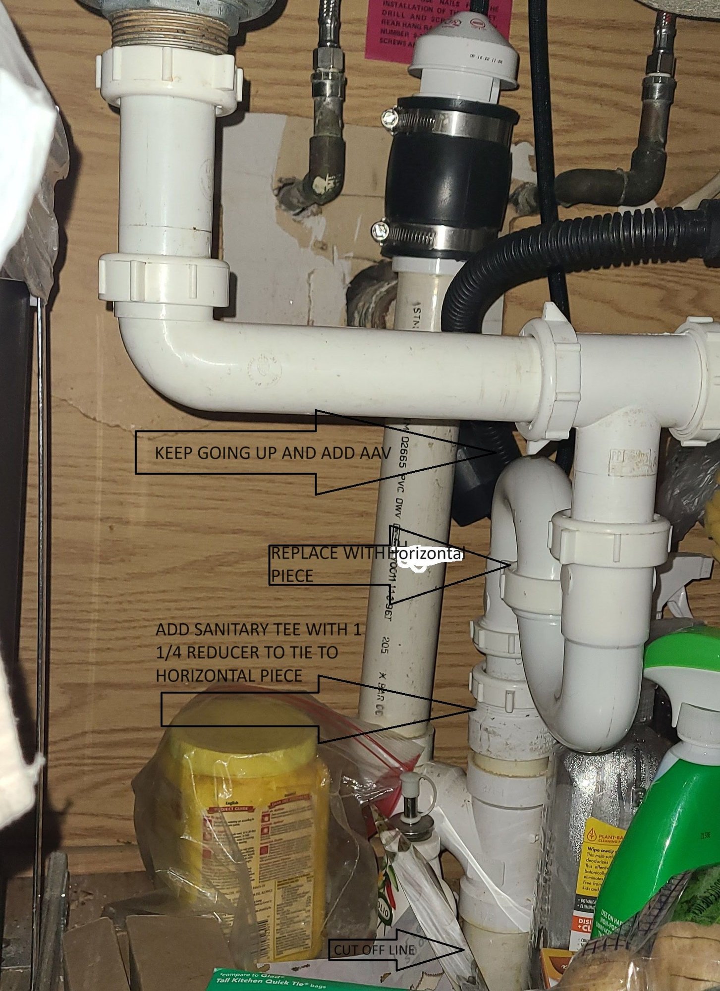 Kitchen sink gargling when running laundry - DoItYourself.com Community ...