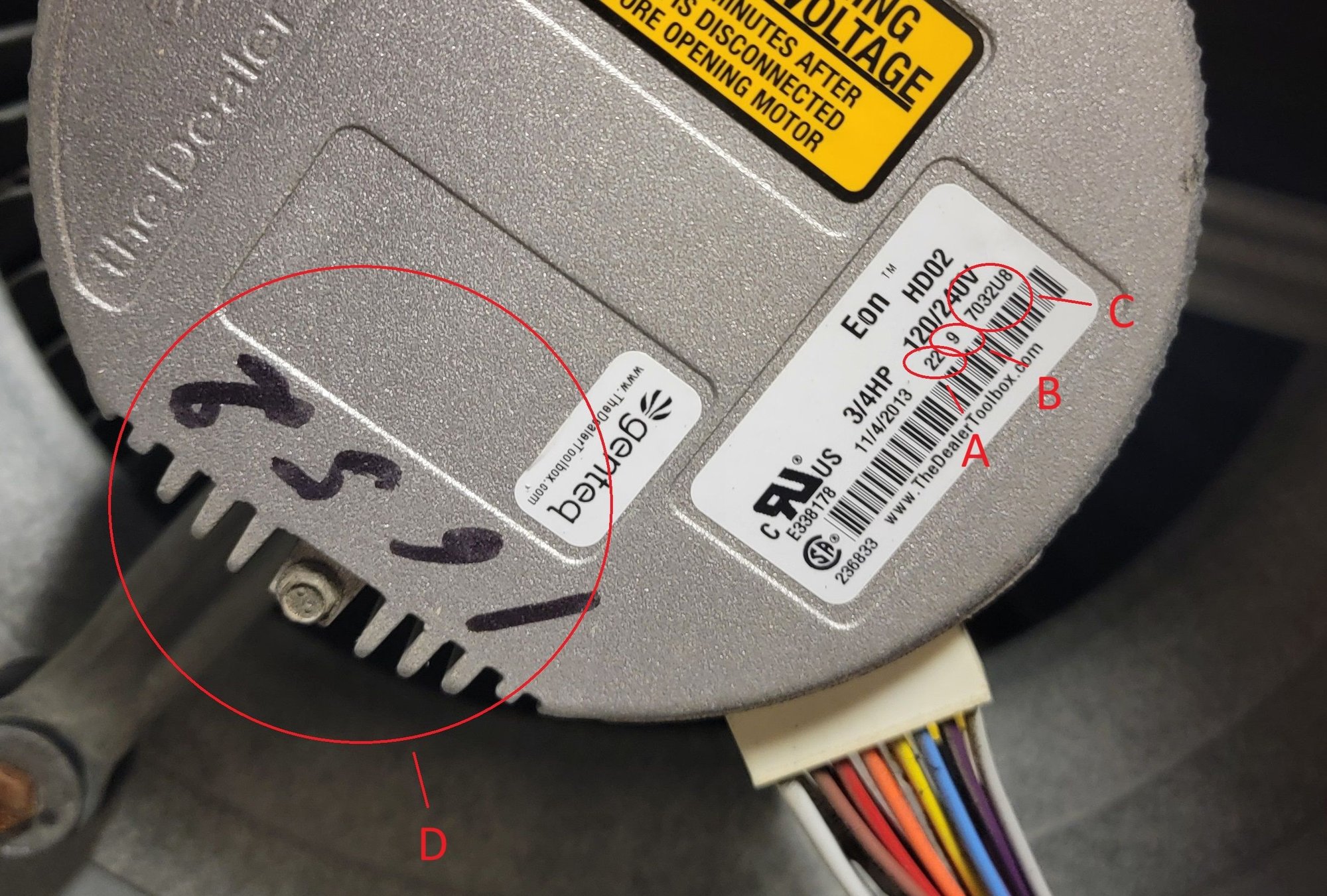 ECM on blower motor for Bosch GeoThermal - DoItYourself.com Community ...