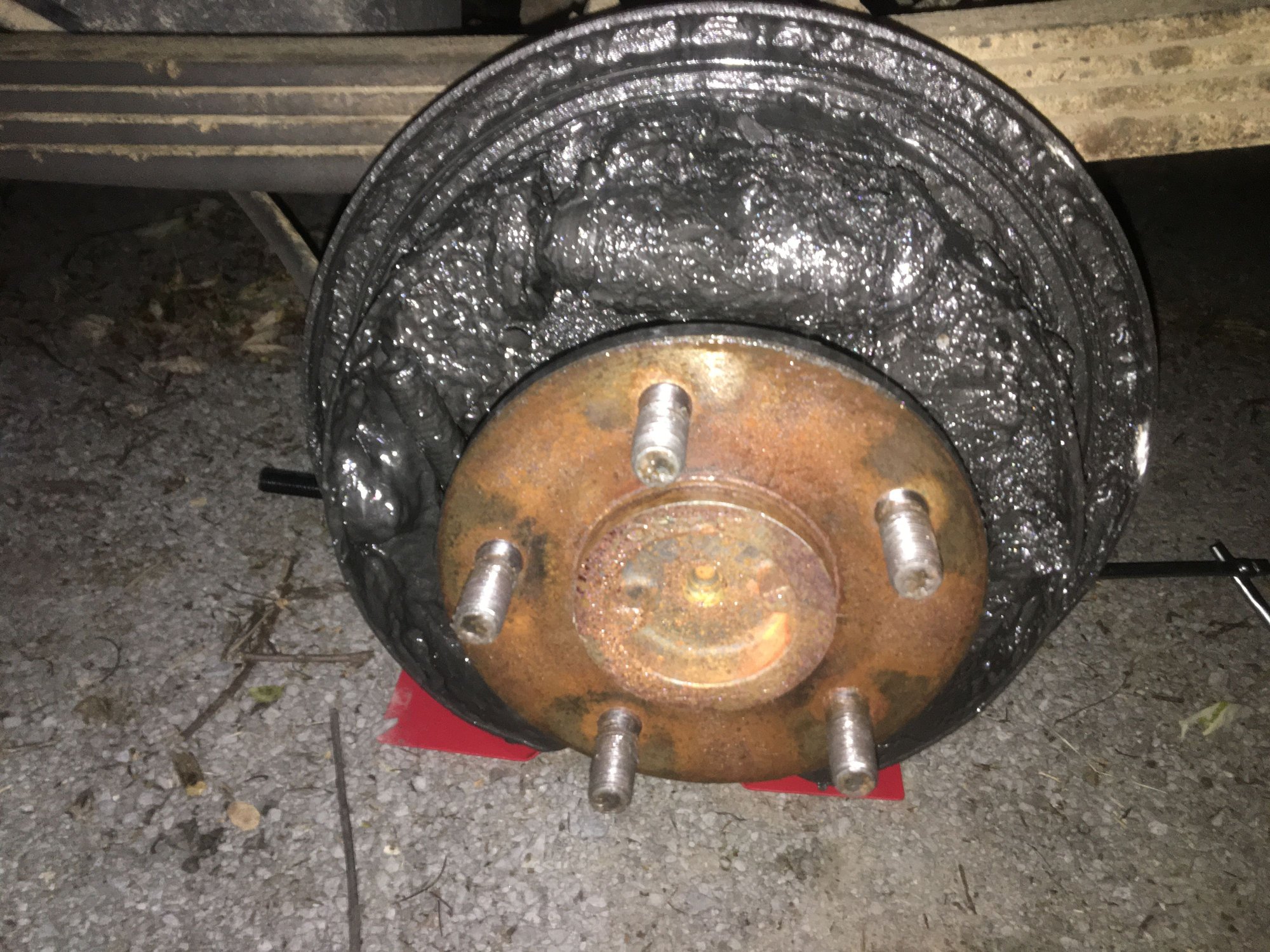 Losing brake fluid... removed drum and it looked like a bomb went off ...