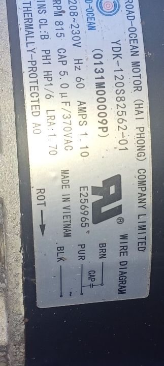 Condenser fan motor - DoItYourself.com Community Forums