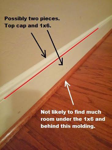 Prying off baseboards without damaging them (to wire behind them ...