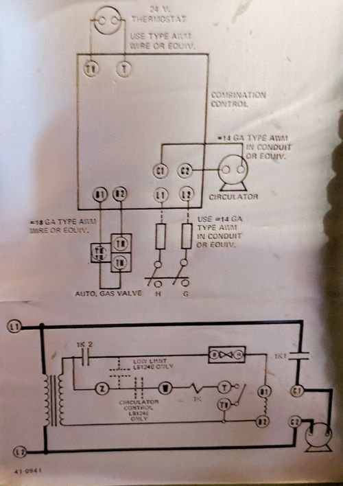 Adding "C" wire to 2-wire thermostat on boiler - DoItYourself.com ...