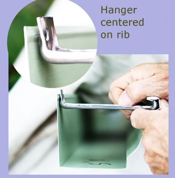 Gutter Hanger Placement - attachment point on back of gutter ...