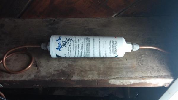 How do I remove this in-line water filter from my copper pipe ...