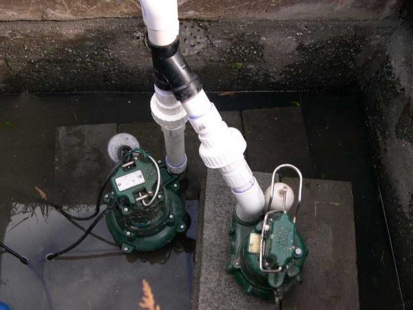 How to pipe two pumps into the same sump pit? - DoItYourself.com ...