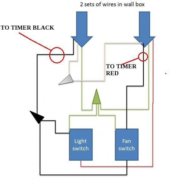 Installing timer for bathroom fan... wiring help - DoItYourself.com Community Forums