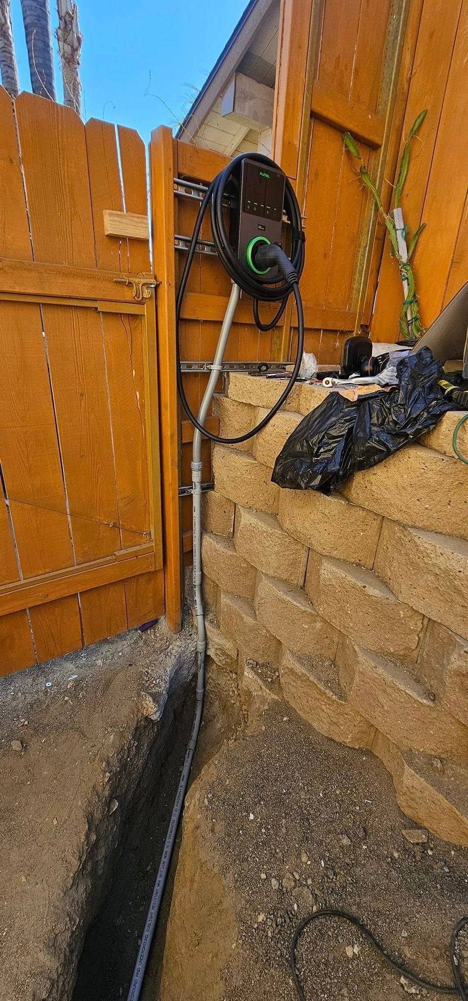 Mounting EVSE ( L2 charger ) to posts - need some creativity ...