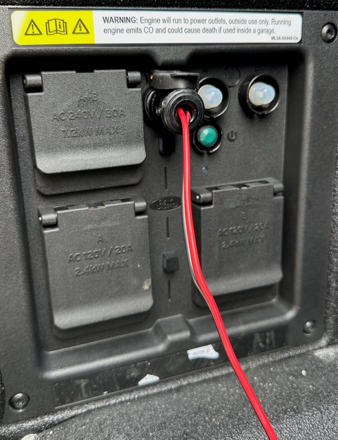 Added 12vdc Outlet (to PowerBoost outlet cluster) - Ford F150 Forum ...