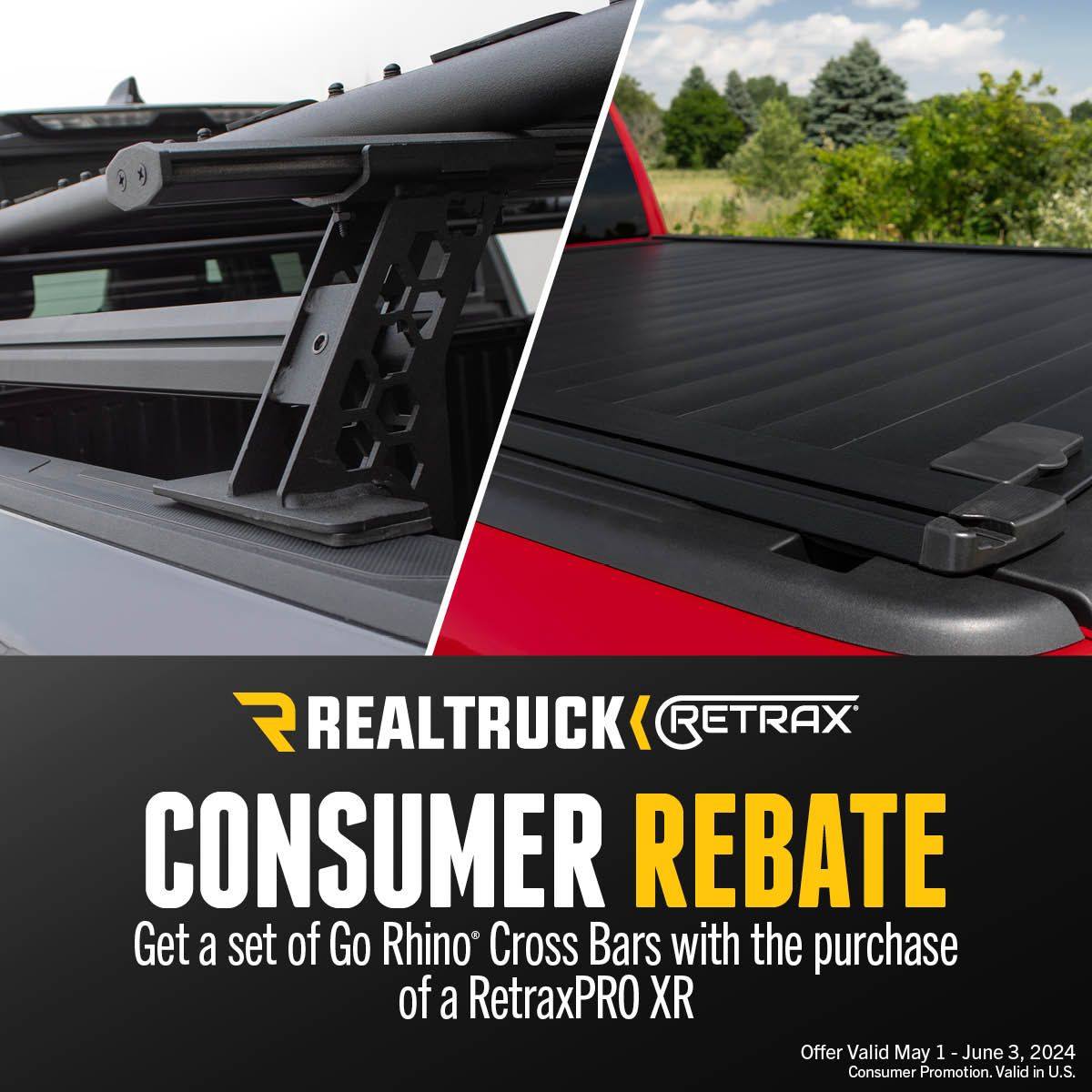 FREE Go Rhino XRS Cross Bars w/RetraxPRO XR Purchase (5/1 - 6/3) - Ford ...