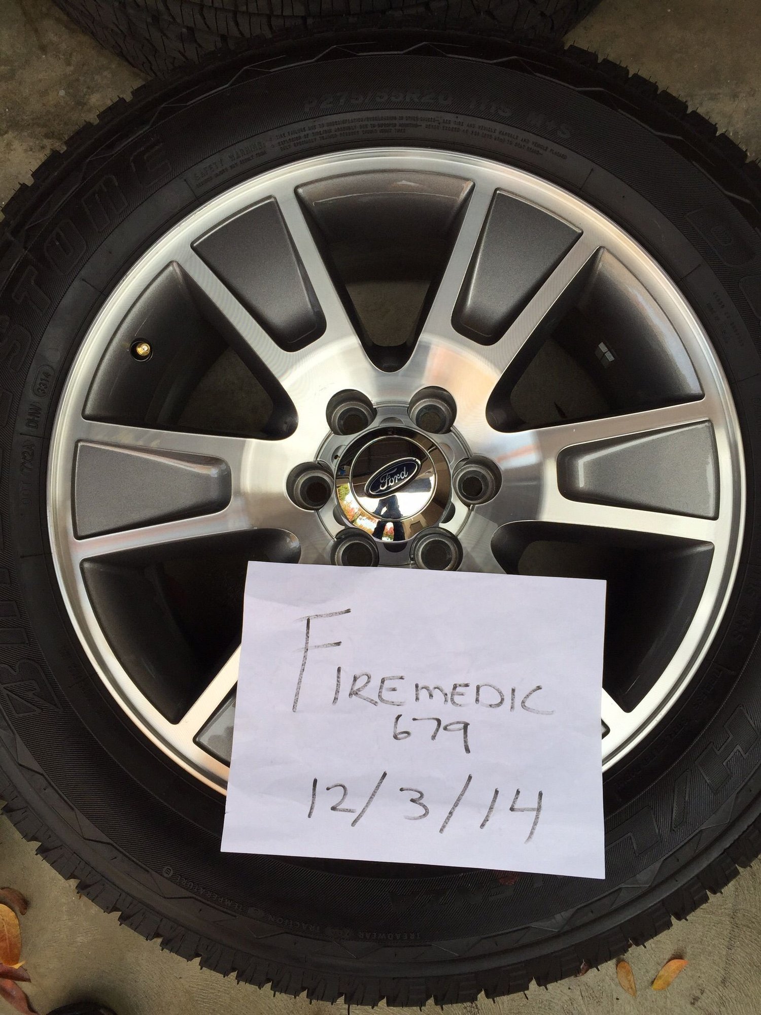 Southwest FS: OEM 2014 STX Sport 20" wheels and tires - Ford F150 Forum ...
