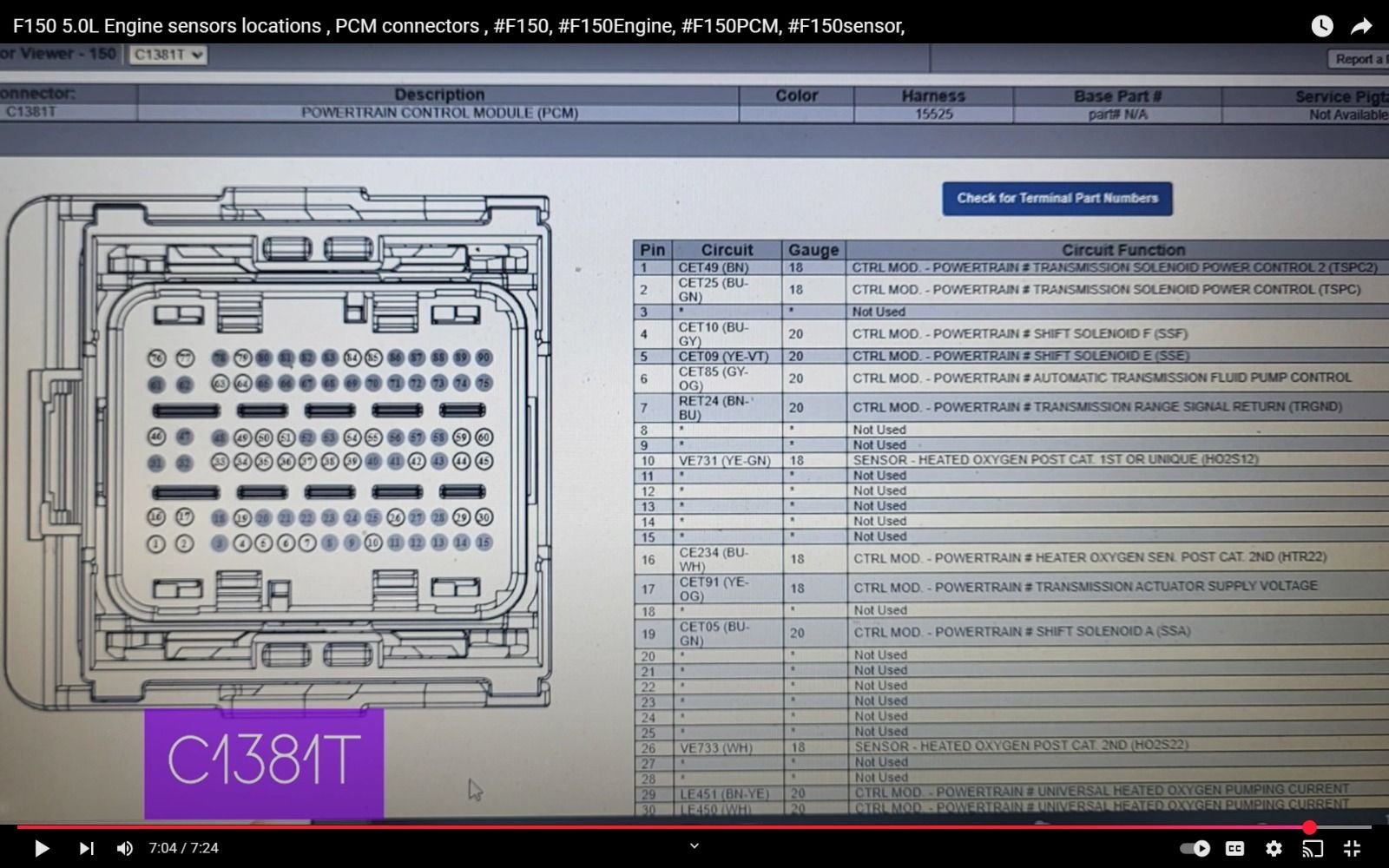 PCM Pinout 5.0 - Page 2 - Ford F150 Forum - Community of Ford Truck Fans