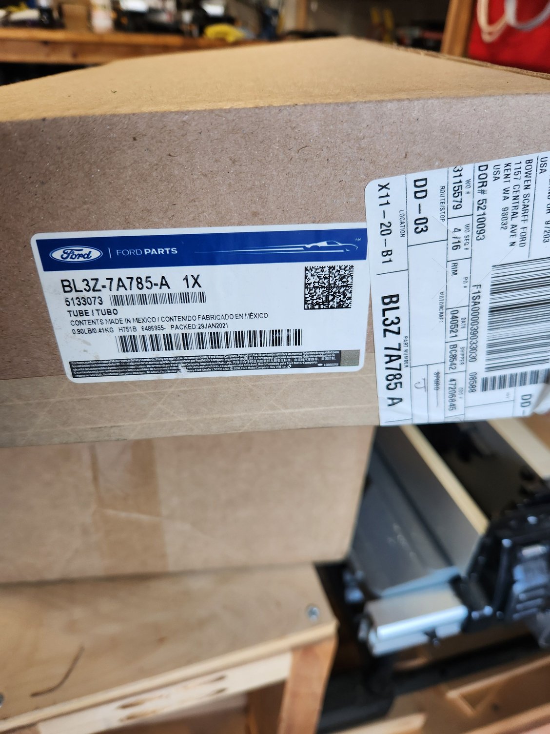 Northwest 2011 - 2014 Vacuum Tube - Ford (BL3Z-7A785-A) - IWE - Ford ...